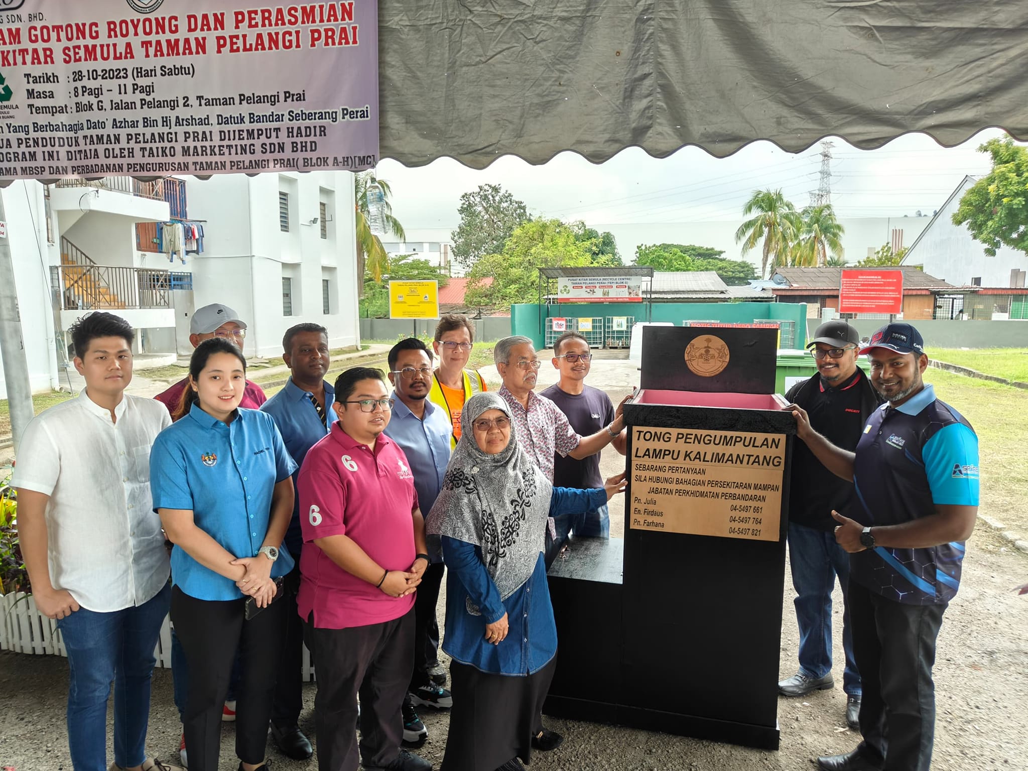 Majlis Perasmian Pusat Kitar Semula Taman Pelangi, Seberang Perai Tengah